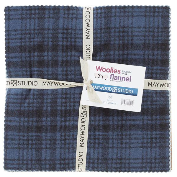 Layer Cake Woolies Flannel Stormy Seas 42 stuks